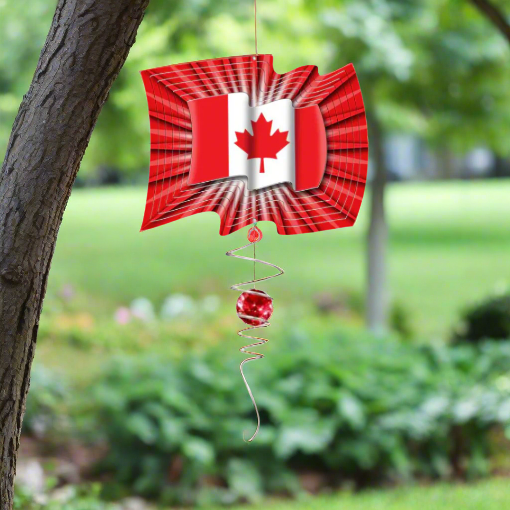 Spinfinity Canada Flag w/Crystal Tail – Rob McIntosh