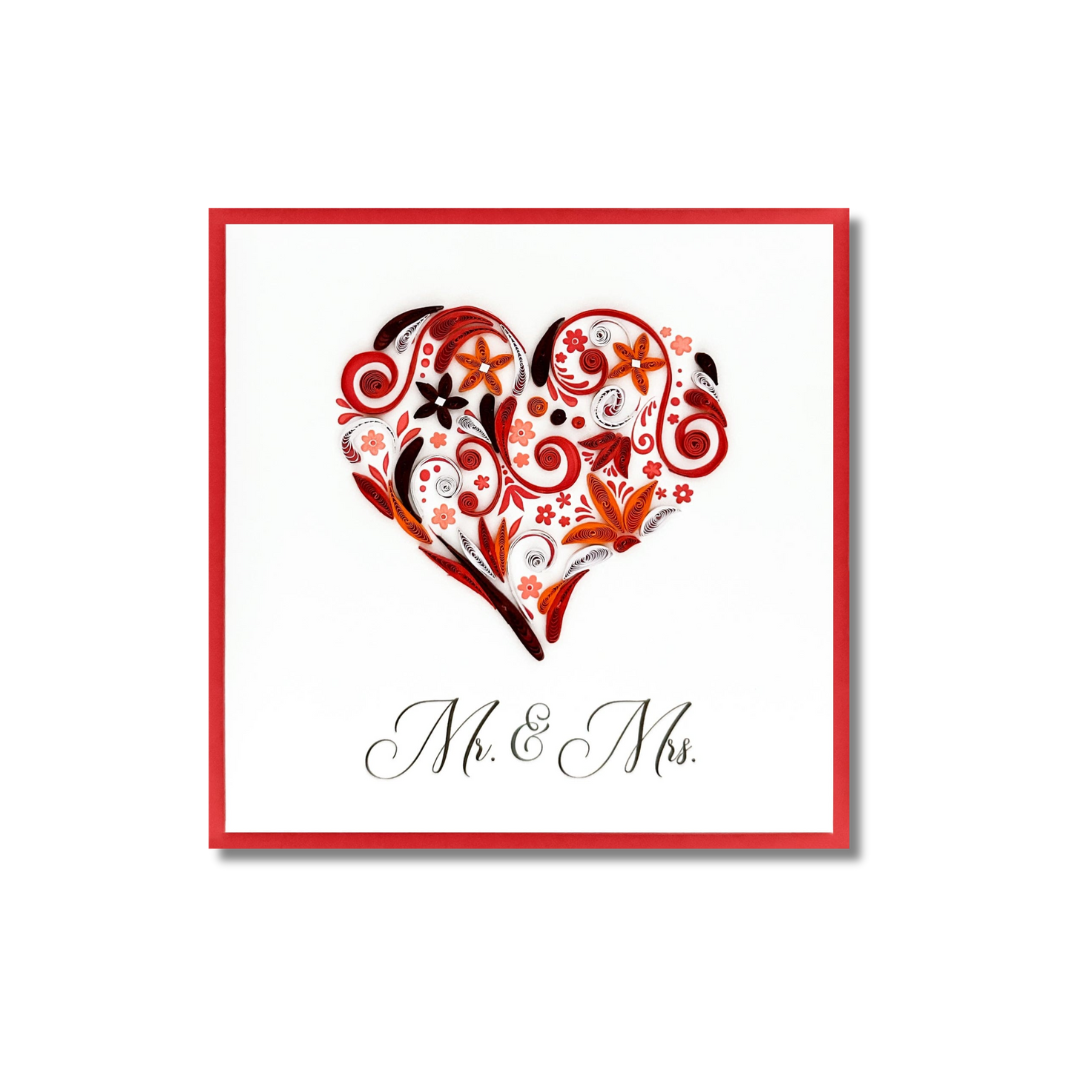 Paper Poetry Cards Mr & Mrs Heart – Rob McIntosh