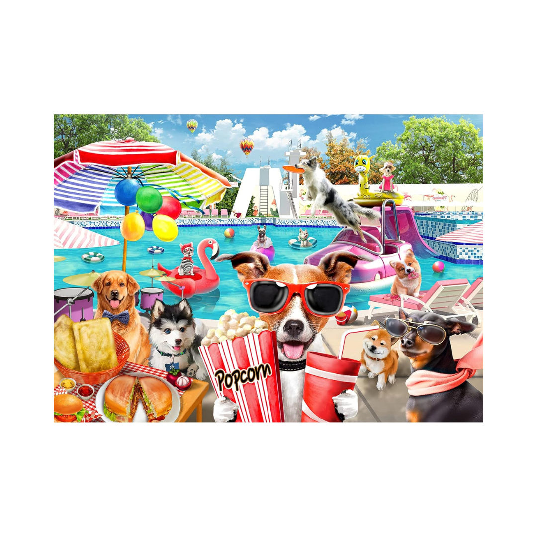 HUADADA 1000 Pieces Puzzle - Dog Water Park – Rob McIntosh