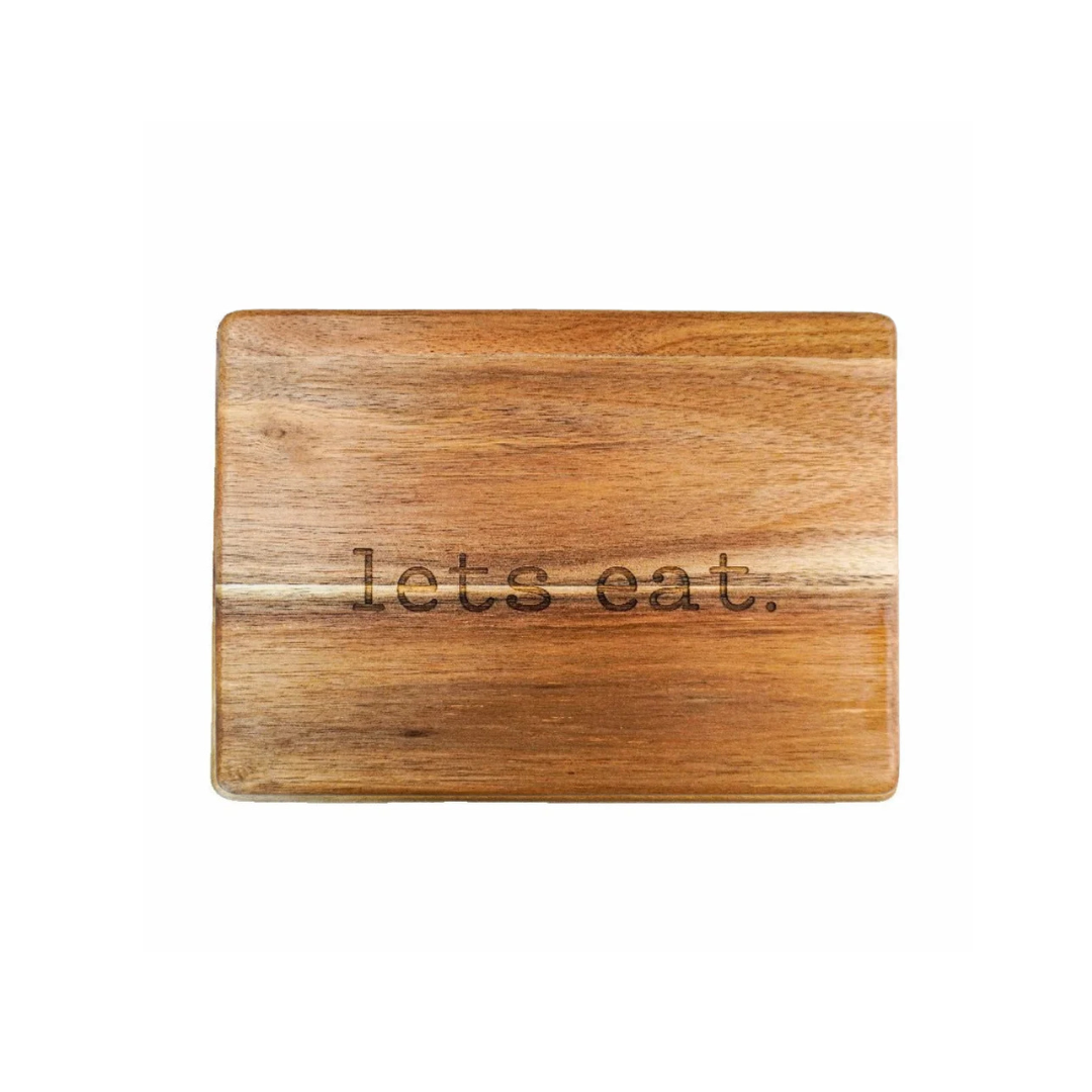 Engraved "Let's Eat" Board by Lynn & Liana – Rob McIntosh