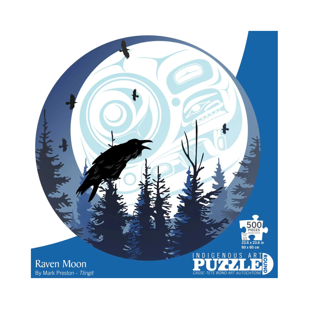 Indigenous Puzzle-Raven Moon – Rob McIntosh