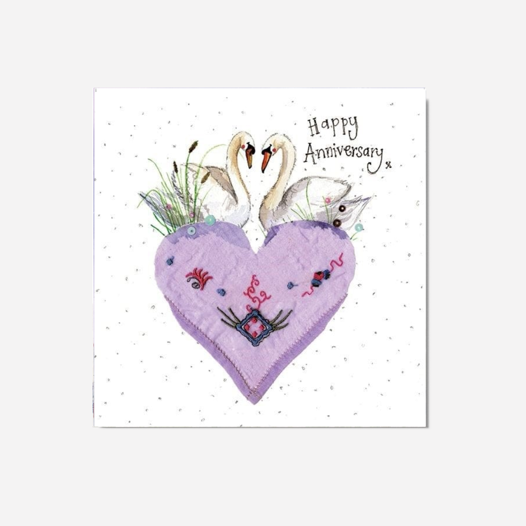Alex Clark Large Card - Swan Anniversary – Rob McIntosh