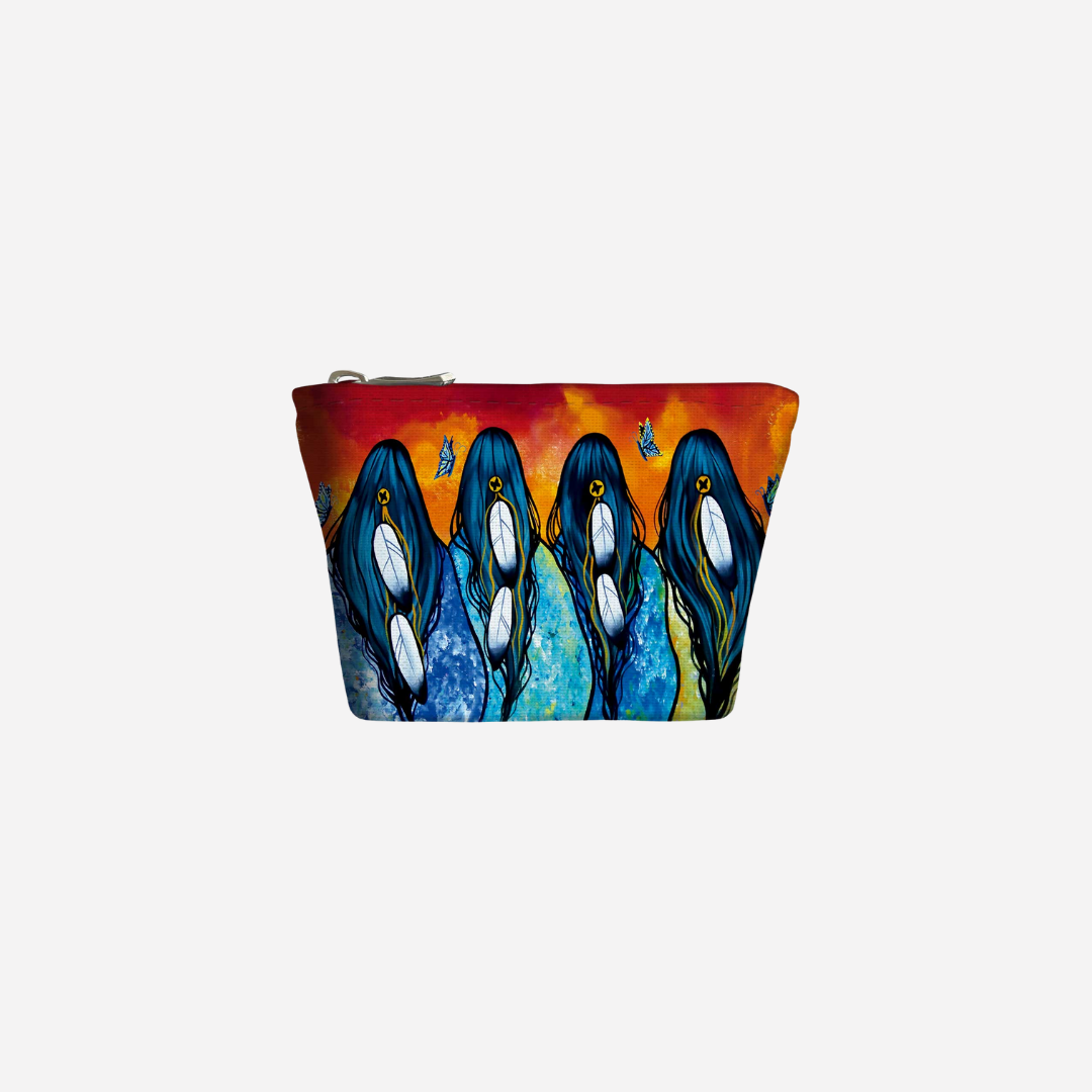 Indigenous Art Canvas Coin Purse - Tobacco Women – Rob McIntosh