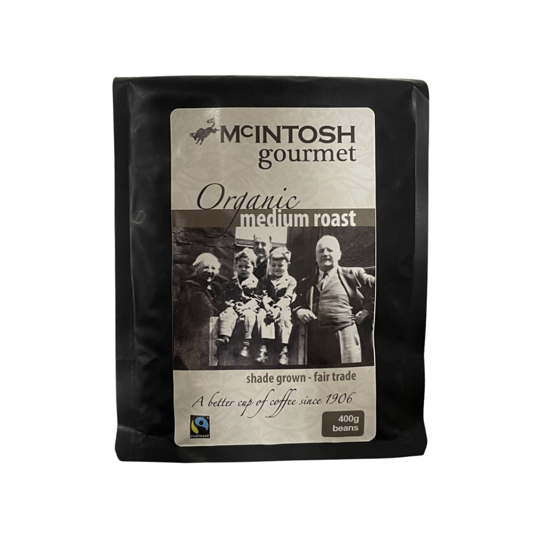 McIntosh Medium Roast Coffee Beans 400g – Rob McIntosh