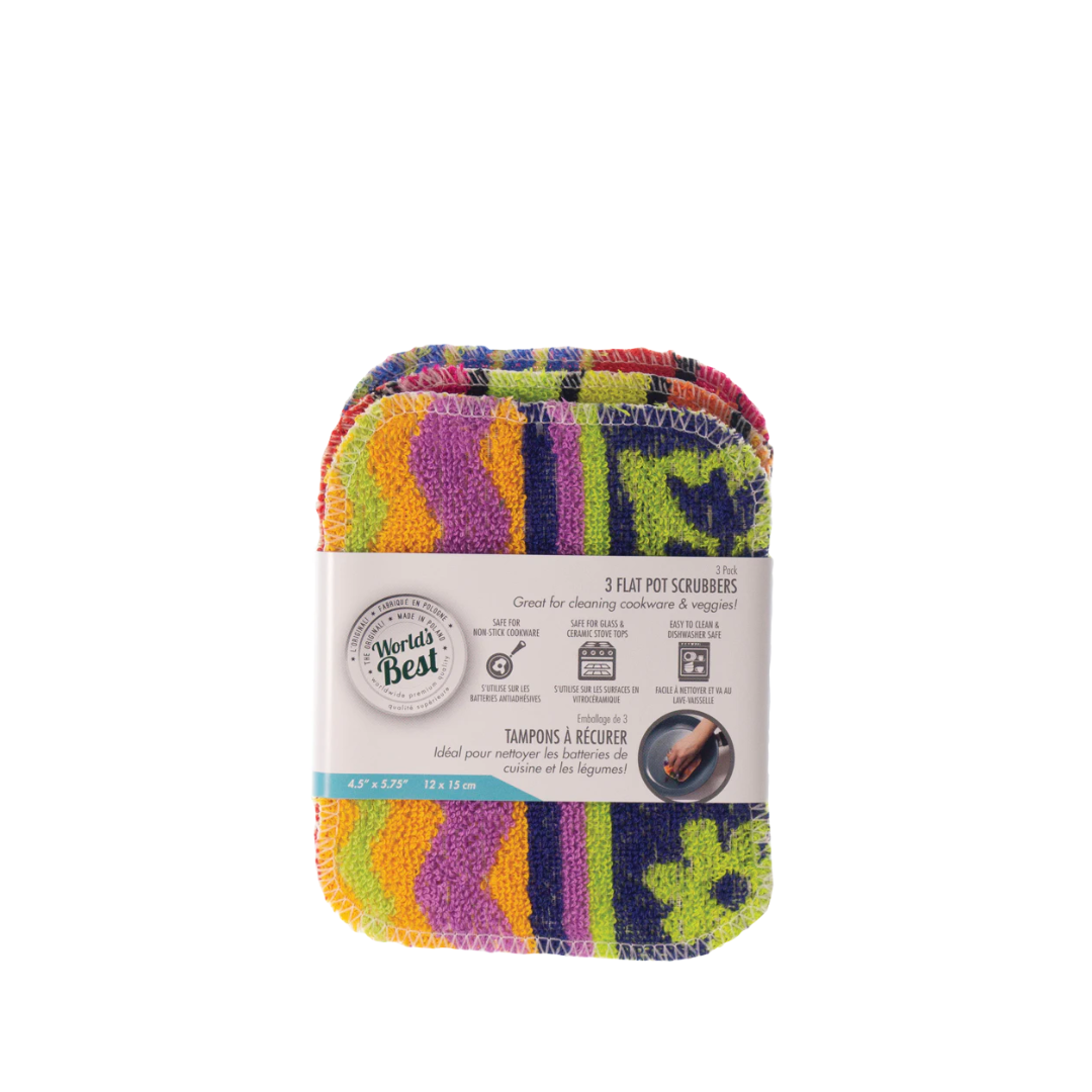 World's Best FLAT Pot Scrubbers 3pk – Rob McIntosh