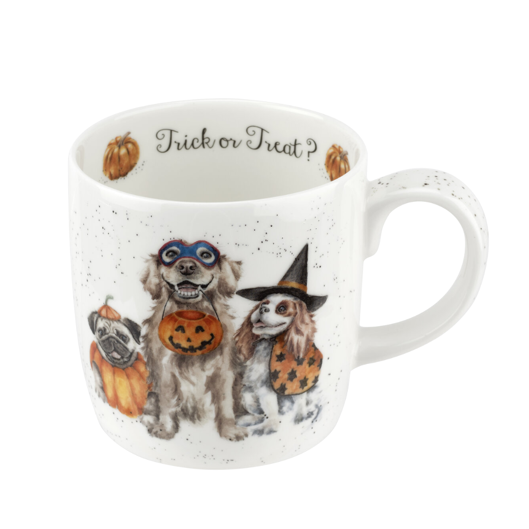 Wrendale 14 oz Mug – Trick or Treat | Fine Bone China Mug – Rob McIntosh